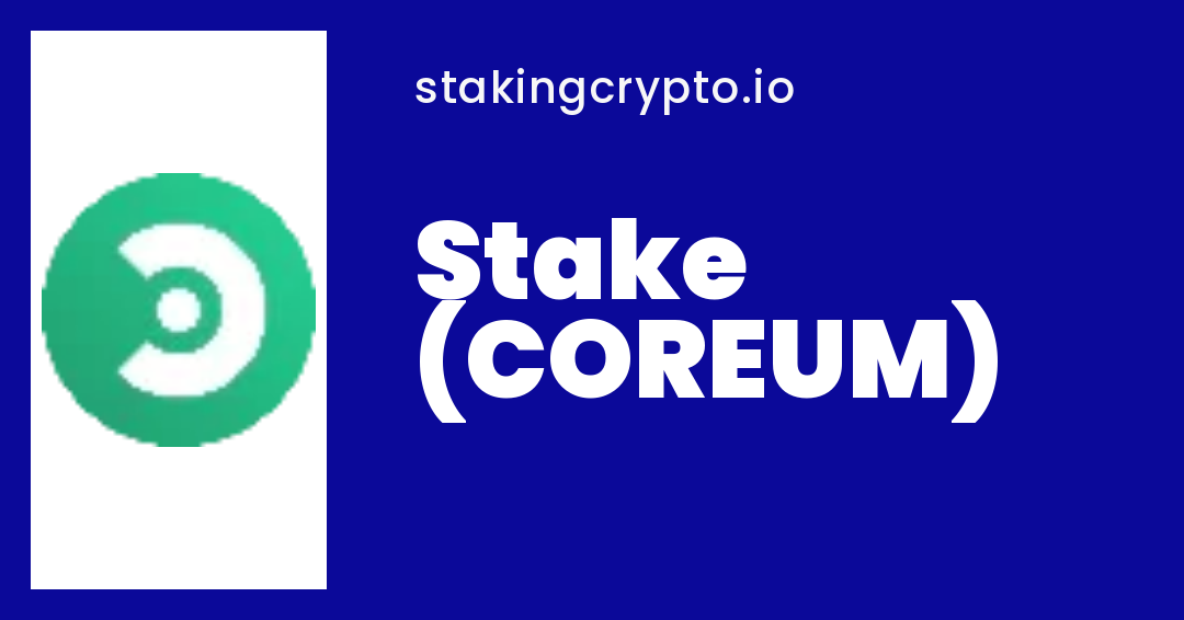 Coreum (COREUM) Staking - StakingCrypto.io