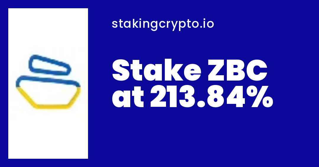 Zebec Protocol (ZBC) Staking at 213.84% - StakingCrypto.io